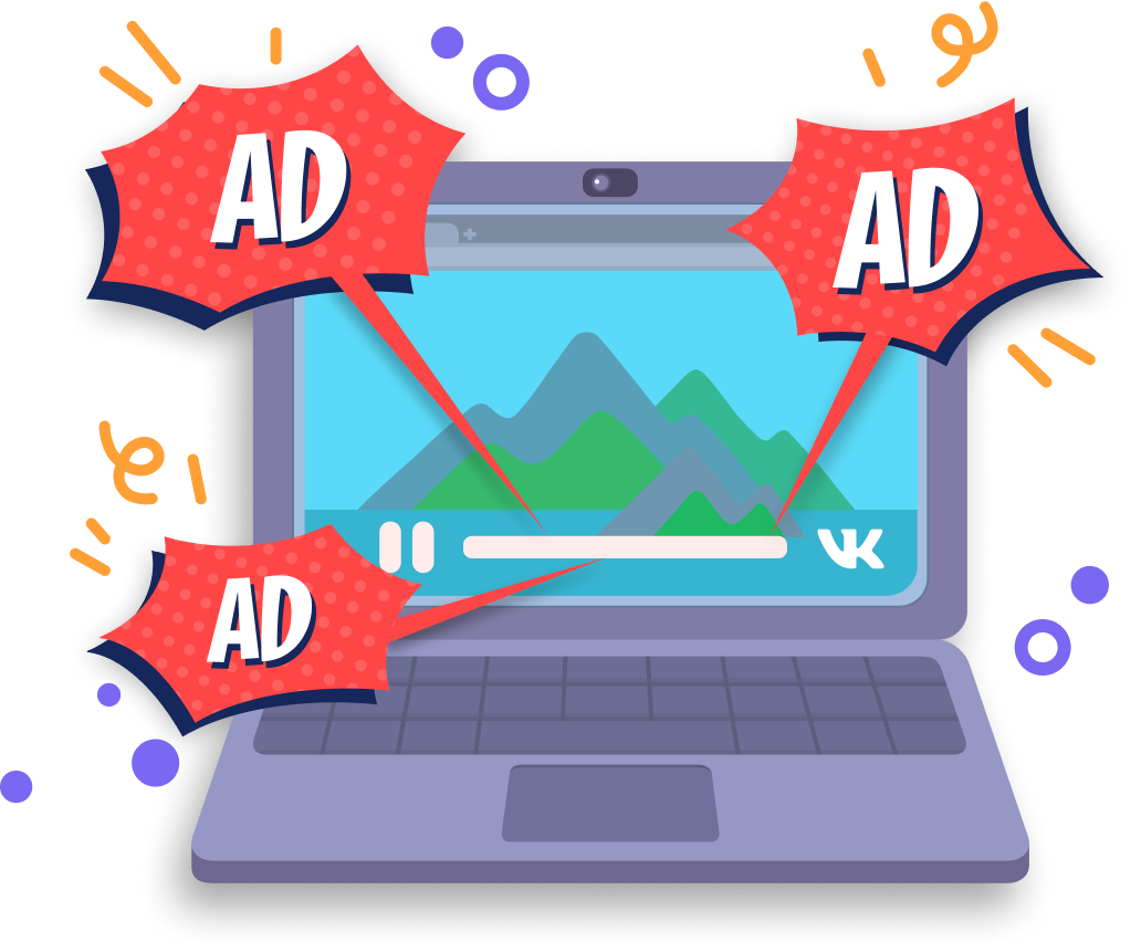 VK AD SKIP - пропуск рекламы внутри видео